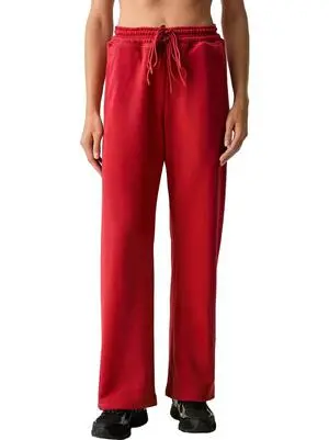 Adidas By Stella McCartney Drawstring Logo-print Track Pants - Red
