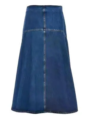 Max Mara Panelled A-line Skirt - Blue