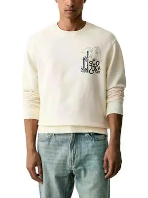 Scotch & Soda Graphic-print Sweatshirt - Neutrals