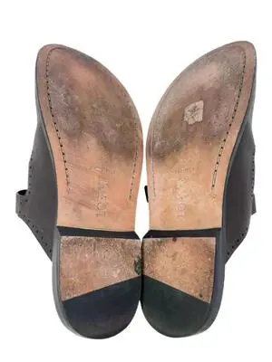 Loewe Campo Mary Jane Mules - Brown
