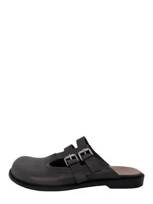 Loewe Campo Mary Jane Mules - Brown