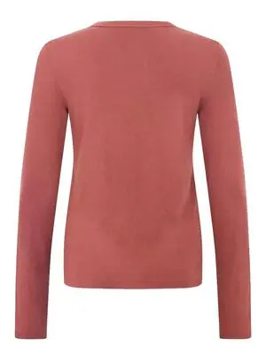 Vince Long-sleeve Crewneck T-shirt - Red
