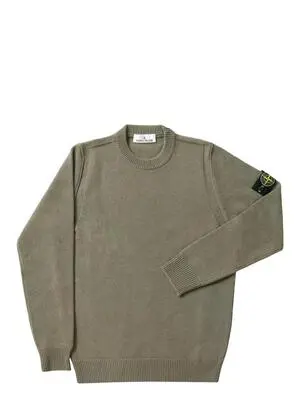 Stone Island Lambswool Crew Neck Sweater - Green