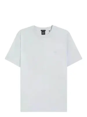 BOSS Logo-print Cotton T-shirt - Blue