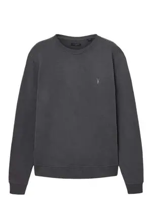 ALLSAINTS Logo Embroidered Crew Neck Sweater - Grey