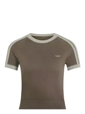Adidas Knit Round Neck T-shirt - Brown