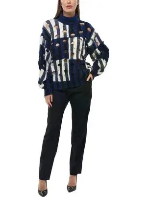 Off-White Shibori Distressed Sweater - Blue