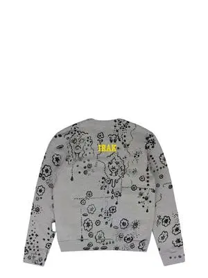 DENIM TEARS X Irak Tears Graphic-print Sweatshirt - Grey