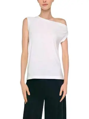Norma Kamali One-shoulder Sleeveless Top - Black