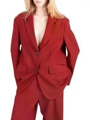 SOCIETE ANONYME Berry Notched-lapel Button-fastening Jacket - Red