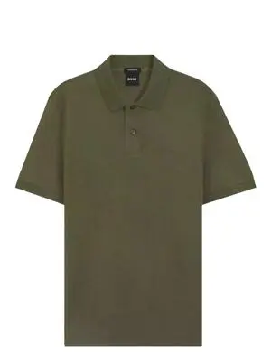 BOSS Pallas Polo Shirt In Cotton Piqué With Embroidered Logo - Green