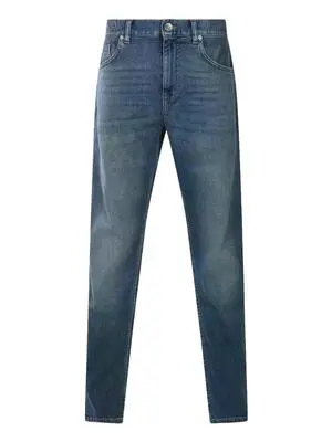 Eleventy Faded Effect Tapered Jeans - Blue
