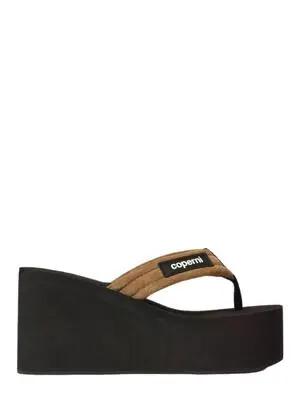 Coperni Wedge-heel Platform Sandals - Brown