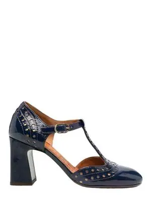 Chie Mihara Mante T-bar Heeled Pumps - Blue