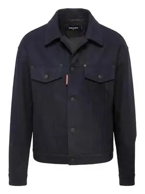 Dsquared2 Button-up Wool Jacket - Blue
