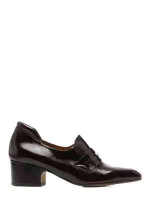Chie Mihara Patent Finish Block Heel Pumps - Red