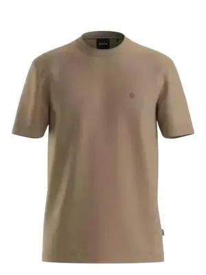 BOSS Logo-embroidered T-shirt - Neutrals