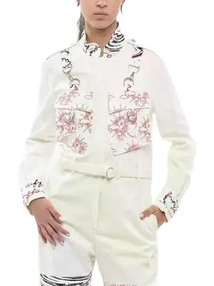 Stella McCartney Graphic Print Jacket - White