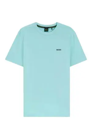 BOSS Logo-print Short-sleeve T-shirt - Blue