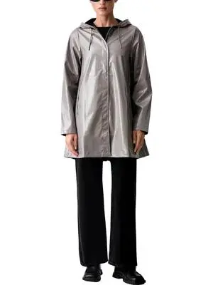 Rains A-line Hooded Raincoat - Grey