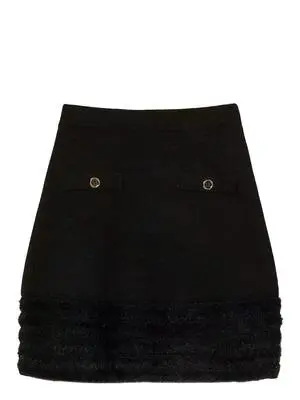 TWINSET TWINSET Knit Skirt With Gold-Tone Button Detail