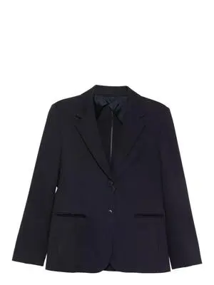 Max Mara Falesia Notched-lapels Single-breasted Blazer - Blue