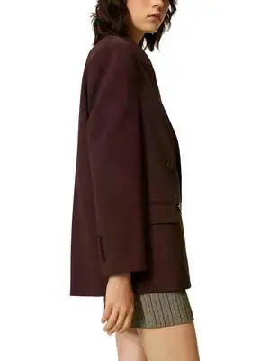TWINSET Double-breasted Blazer - Brown