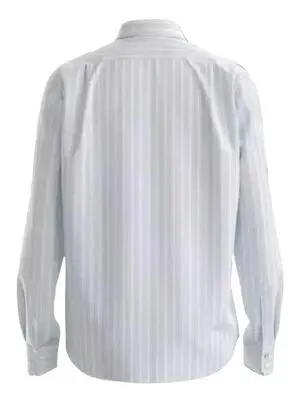 BOSS Striped Cotton Shirt - White