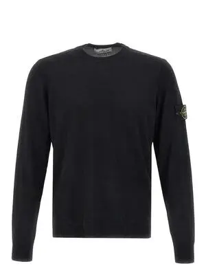 Stone Island Stone Island 5100071 RWS Wool Crew Neck Jumper Black
