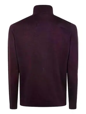 NUUR Knitted Roll-neck Sweater - Purple