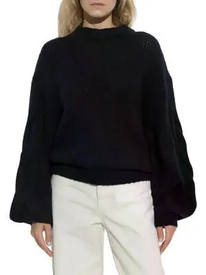 LISA YANG Runi Cable-knit Sweater - Blue