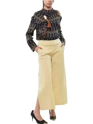 Stella McCartney High-waisted Side-slit Palazzo Pants - Neutrals