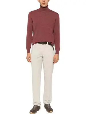 Brunello Cucinelli Cashmere Turtleneck Sweater - Red