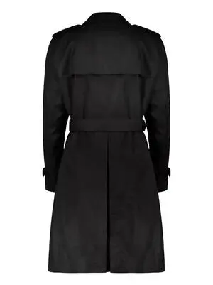 Burberry Double-breasted Belted Trench Coat - Black