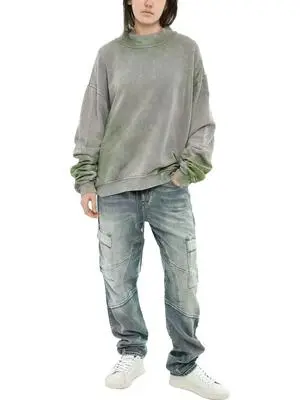 DIESEL® Crew-neck Oversized Sweatshirt - Grey