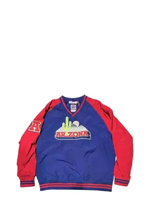 Mitchell & Ness Ncaa Arizona Wildcats Logo-patch Sweatshirt - Blue