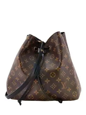 LOUIS VUITTON Monogram Canvas Neonoe Mm Bucket Bag - Brown