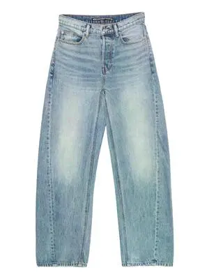 Alexander Wang Logo Detail Belt Loop Jeans - Blue