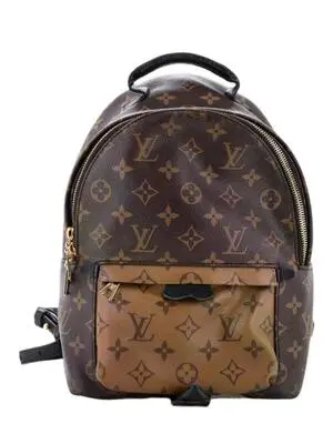 LOUIS VUITTON Palm Springs Reverse Monogram Canvas Pm Backpack - Brown
