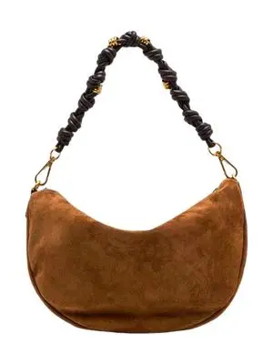 GIANNI CHIARINI Small Suede Tote Bag - Brown