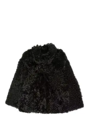 LISKA Curly Lamb Shearling Jacket - Brown