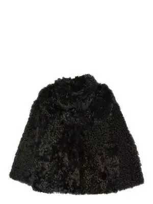 LISKA Liska Curly Lamb Shearling Jacket Brown