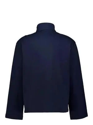 Commas Quarter-zip Long-sleeve Sweater - Blue
