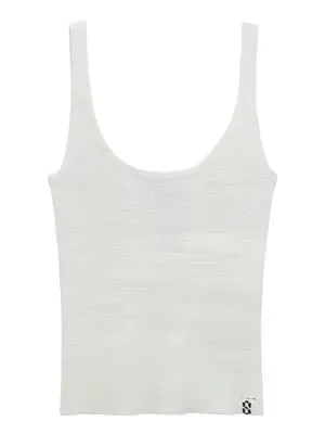 Simkhai Rayne Knit Tank Top - White