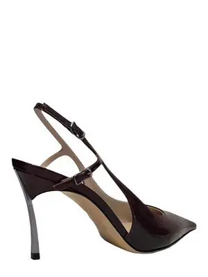 Casadei Patent Slingback Pumps - Purple