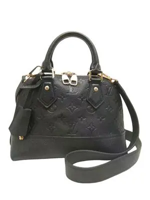 LOUIS VUITTON Monogram Empreinte Neo Alma Bb Satchel - Black