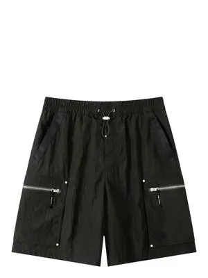 SPOONYARD Cargo Shorts With Zippered Pockets - Green