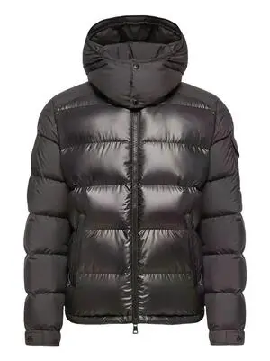 Moncler Quilted Hooded Jacket - Black