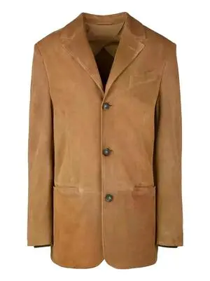 TOD'S Pashmy Suede Blazer - Brown