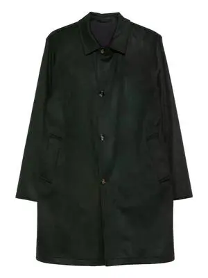 KIRED Single-breasted Buttoned Coat - Green